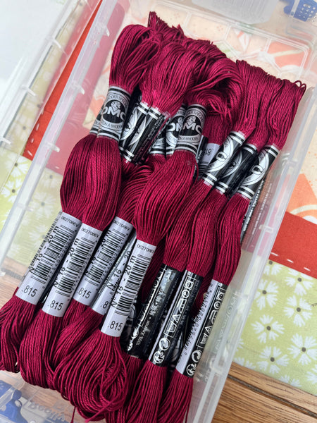 DMC Coton a Broder 815 Rich Raspberry Pink 23m Quilting Embroidery Sew ...