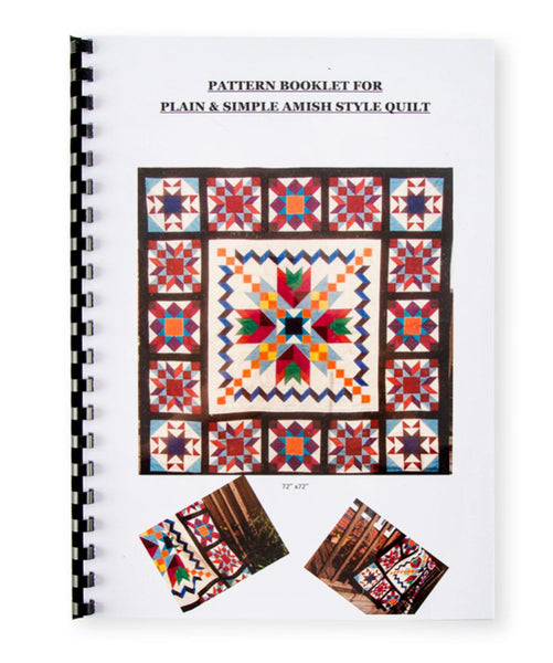 Plain and Simple Amish Whole Quilt Pattern – Totally Patched